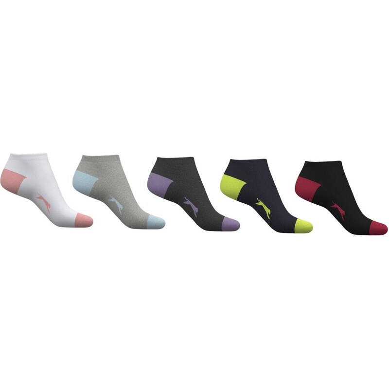 Slazenger 5 Pack Trainer Socks Junior Colours - GLAMI.sk
