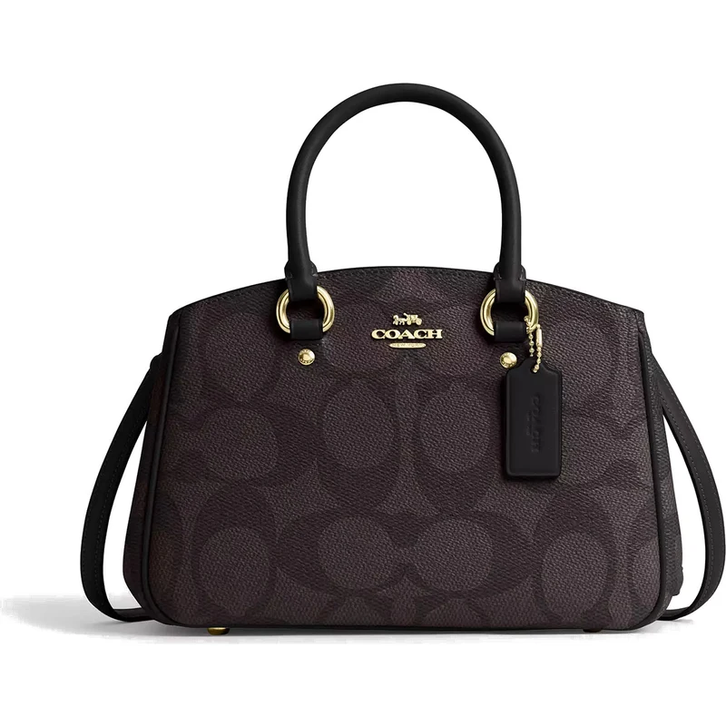 Coach kabelka Savannah Small Carryall Bag In Signature Canvas Walnut ...