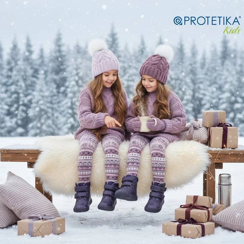 Protetika - zimné barefoot topánky s membránou PRO-TEX BEKA purple ...