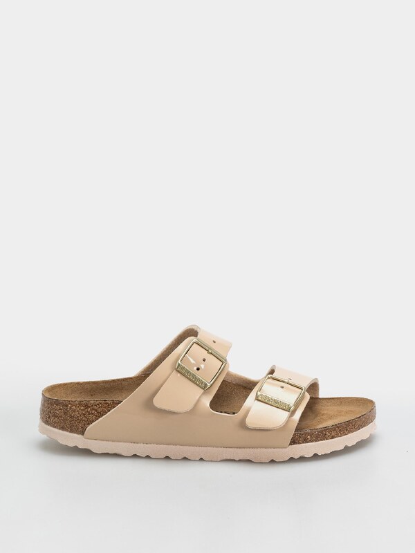Birkenstock Arizona Birko Flor Patent Narrow (sand)béžová - GLAMI.sk